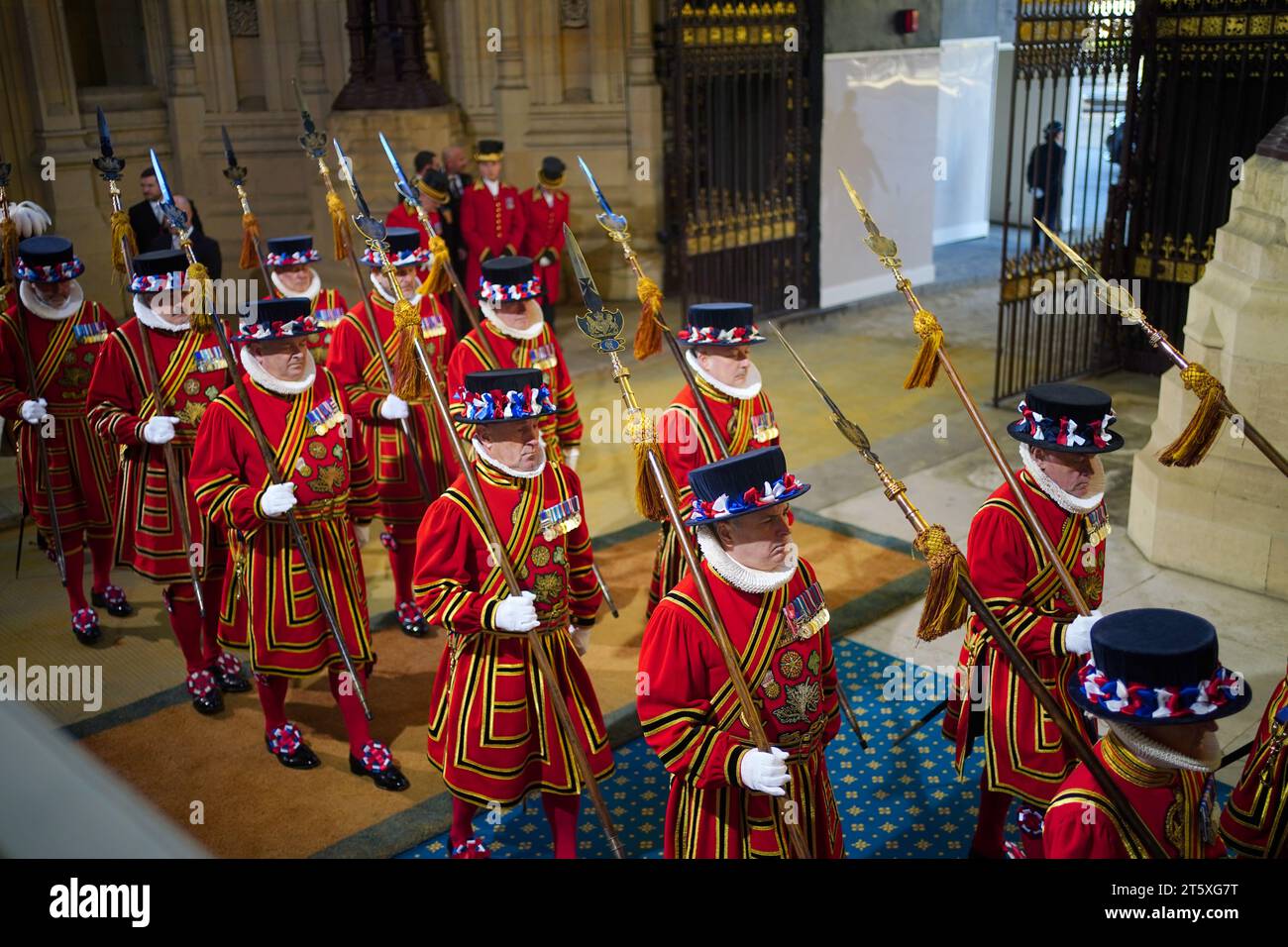 The King's Bodyguard, the Yeomen of the Guard, arrives at the Sovereign ...