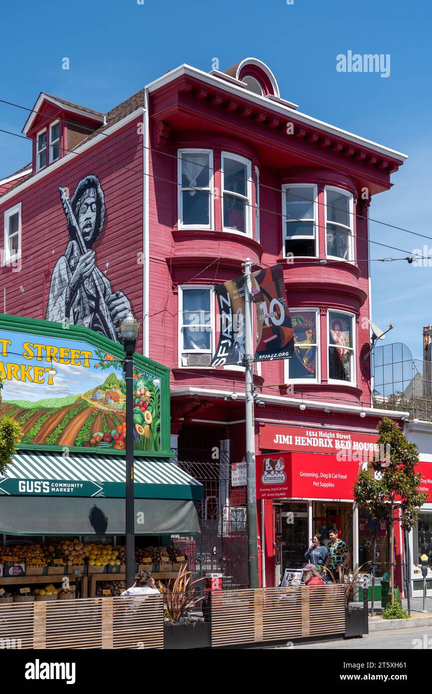 Haight Ashbury Street, San Francisco, California, USA - April 22, 2023 ...