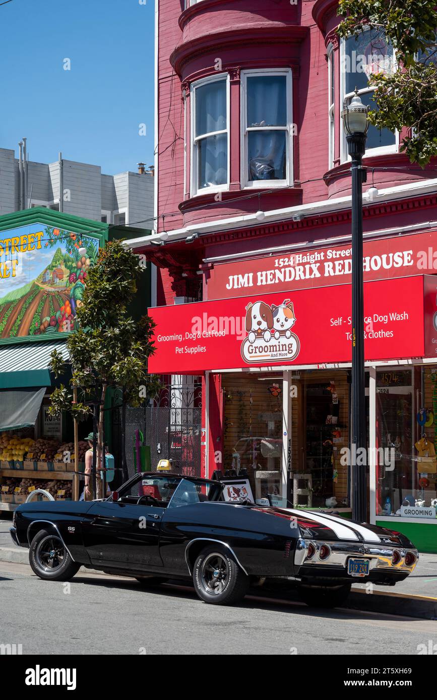 Haight Ashbury Street, San Francisco, California, USA - April 22, 2023 ...
