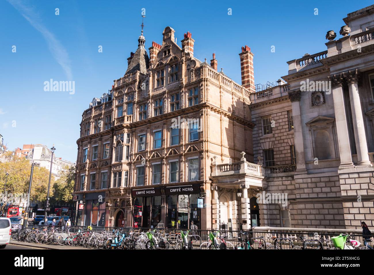 The Victorian frontage of Duchy House, 133 Strand, London, WC2, England ...