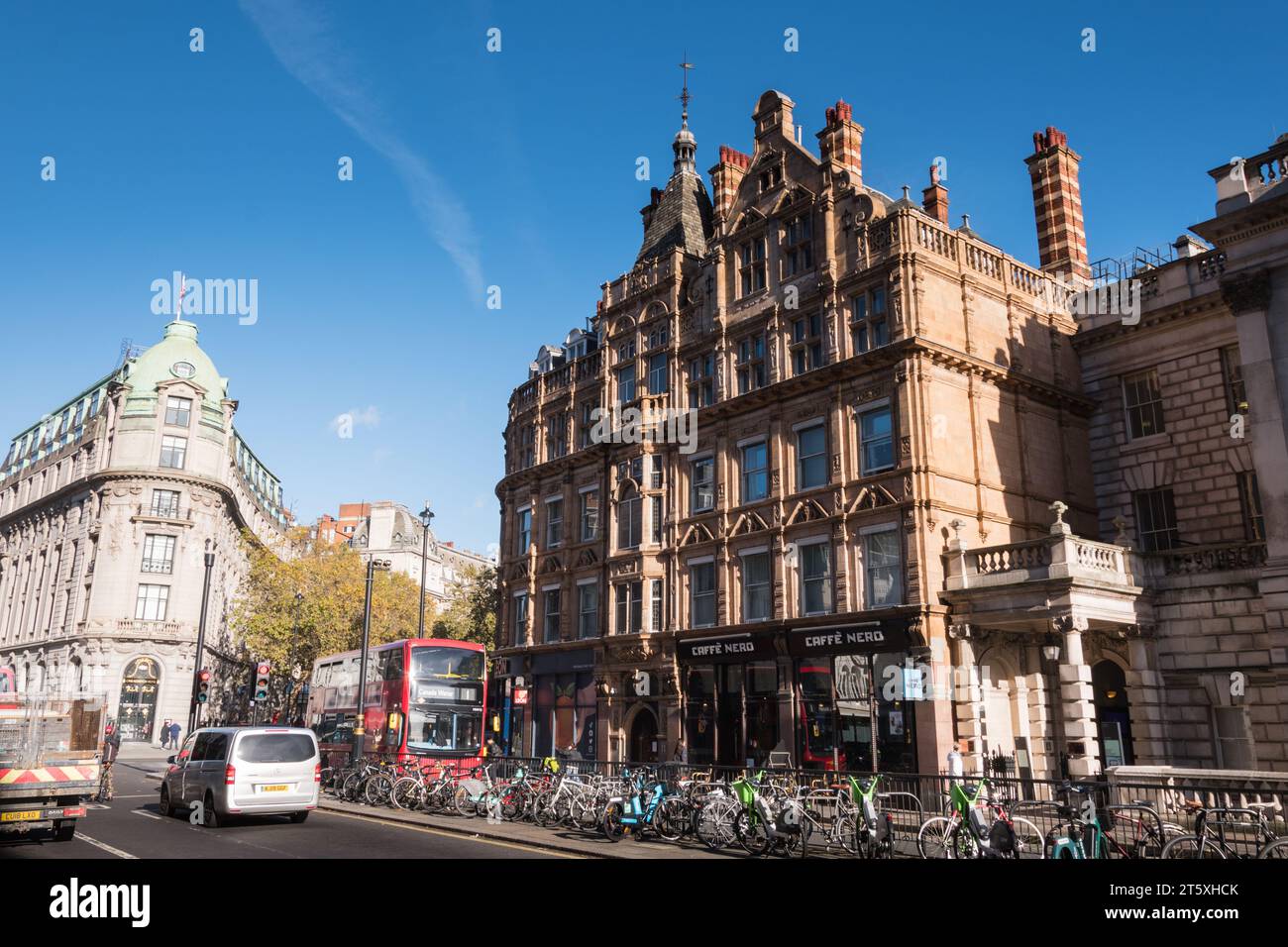 The Victorian frontage of Duchy House, 133 Strand, London, WC2, England ...