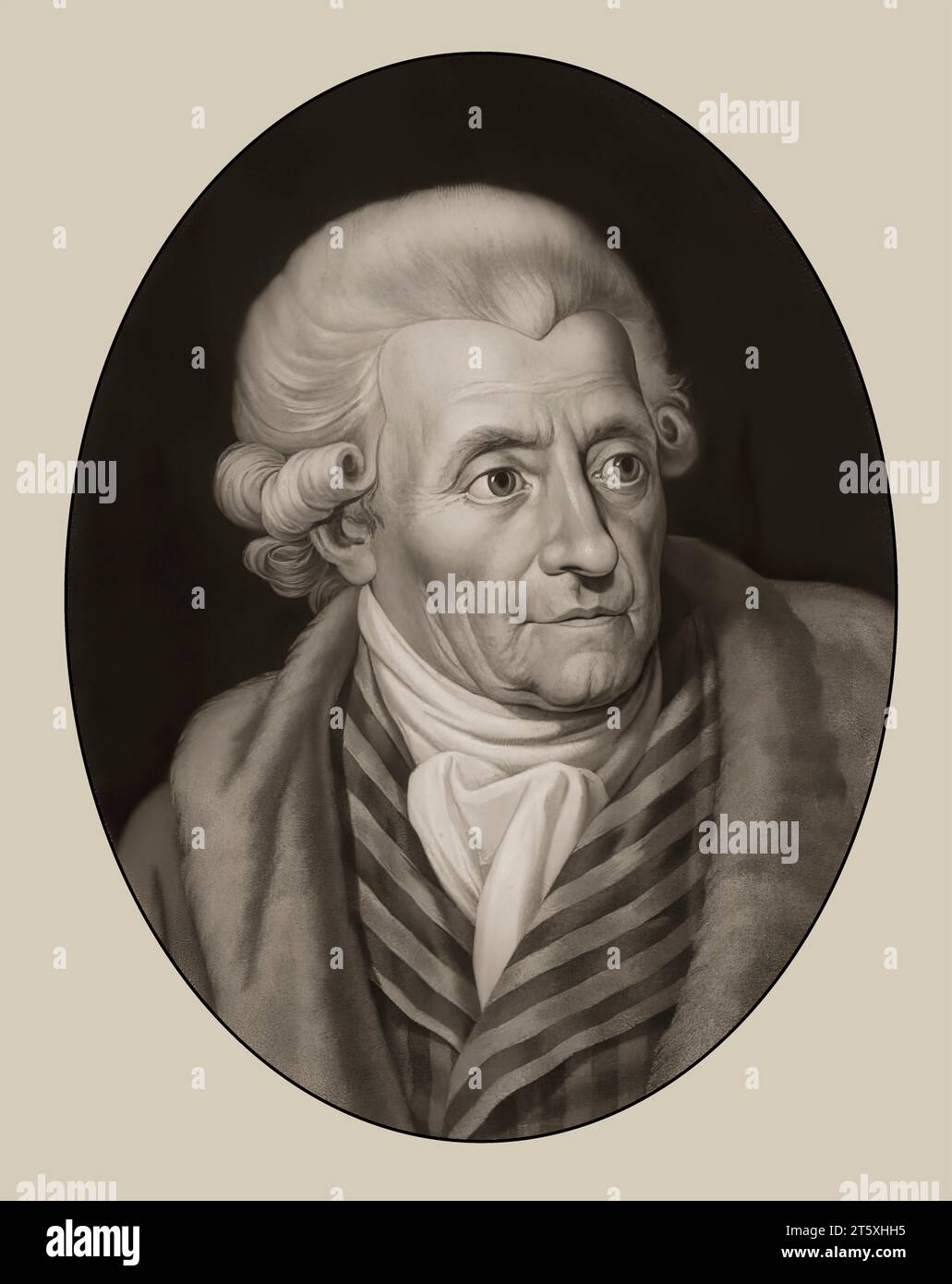 Portrait of Friedrich Gottlieb Klopstock, 1724 - 1803, German poet ...