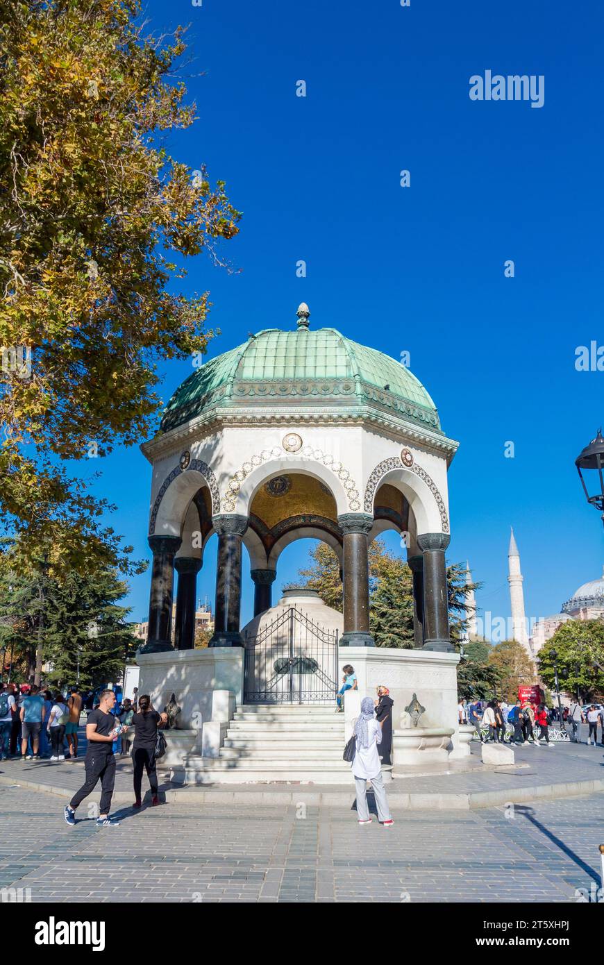 Istanbul, Turkey, The German Fountain (Turkish: Alman Çeşmesi) is a ...