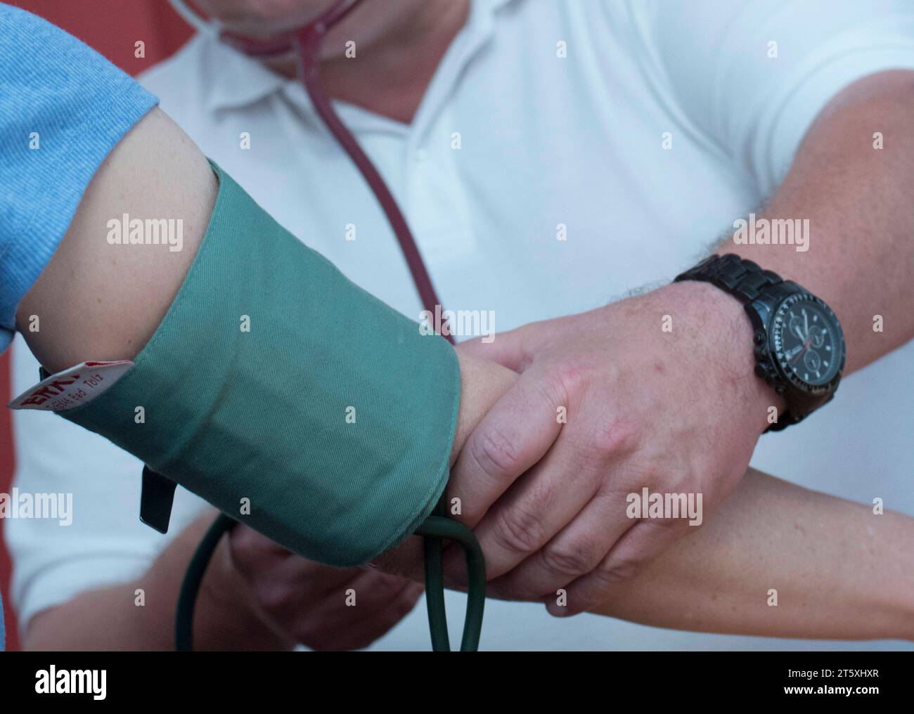 Cardiovascular Examination At The Doctor, Diagnosis Of The Physical ...