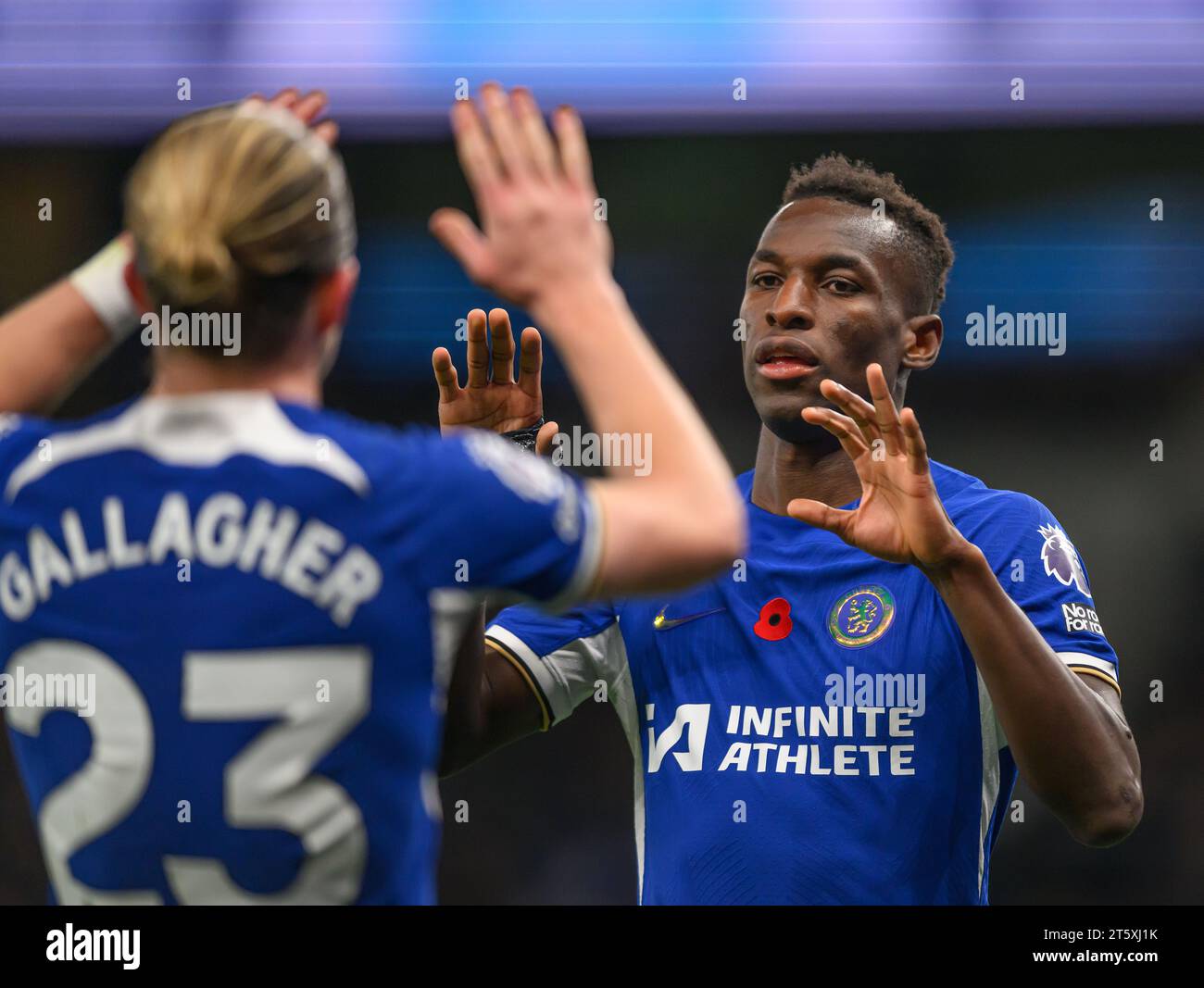London, UK. 06 Nov 2023 - Tottenham Hotspur v Chelsea - Premier League ...