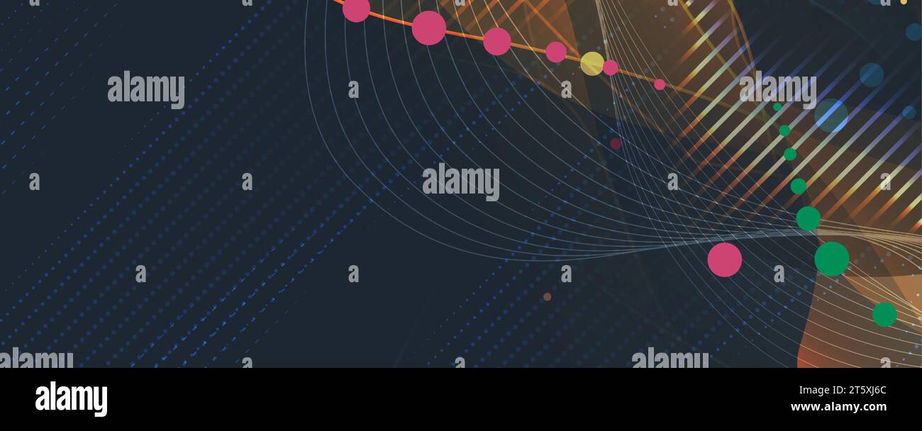 Technology Network Vector Background.. Science and technology ...