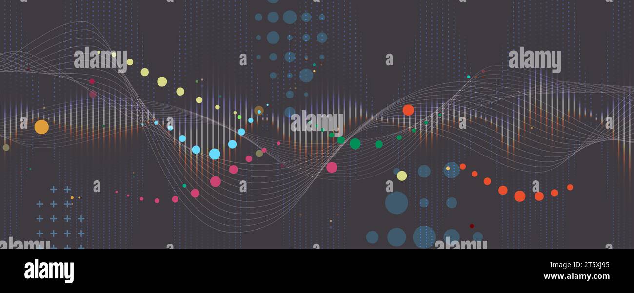 Technology Network Vector Background.. Science and technology ...