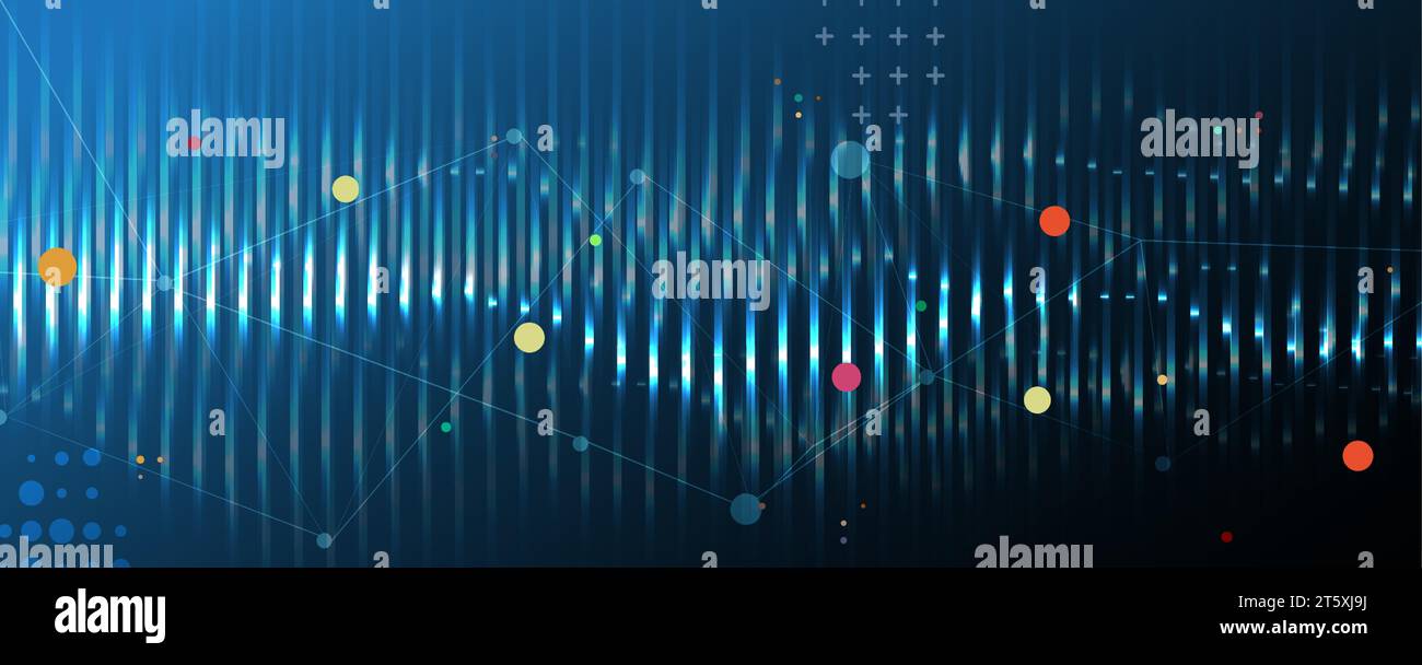 Technology Network Vector Background.. Science and technology ...