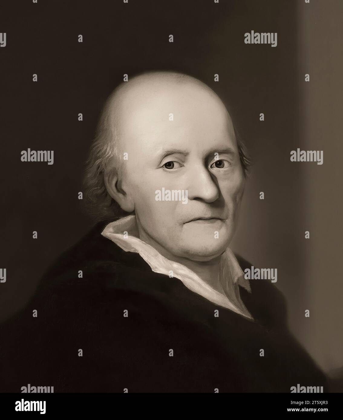 Portrait of Friedrich Gottlieb Klopstock, 1724 - 1803, German poet ...