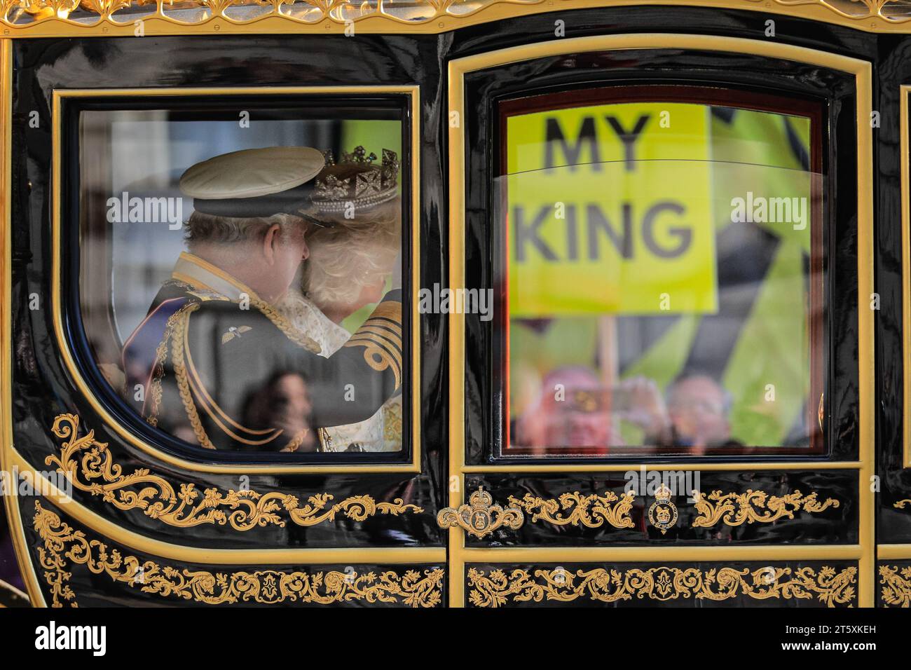 London, UK. 07th Nov, 2023. HRH King Charles III and Queen Camilla in ...