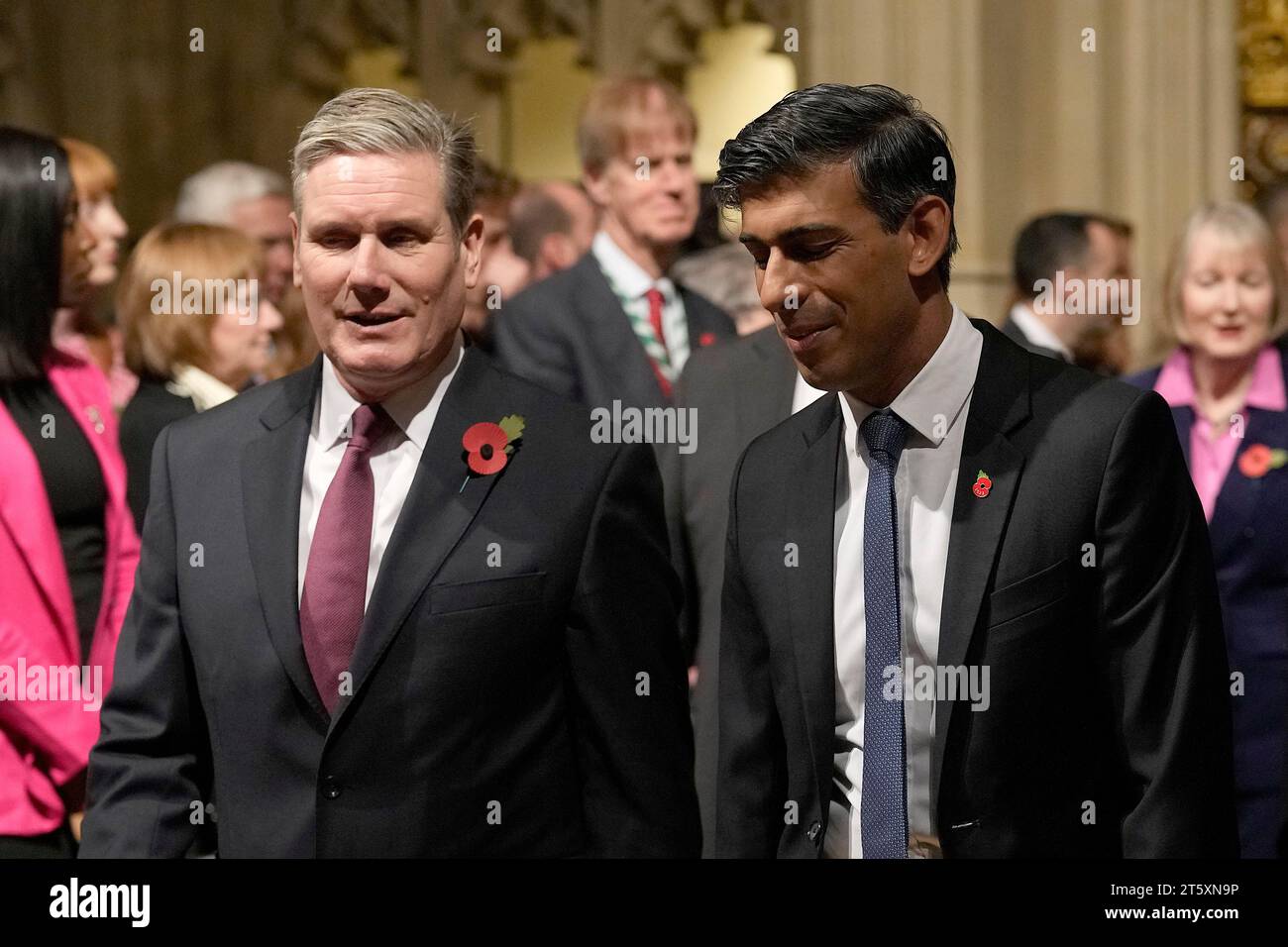 Labour leader Sir Keir Starmer (left) and Prime Minister Rishi Sunak ...