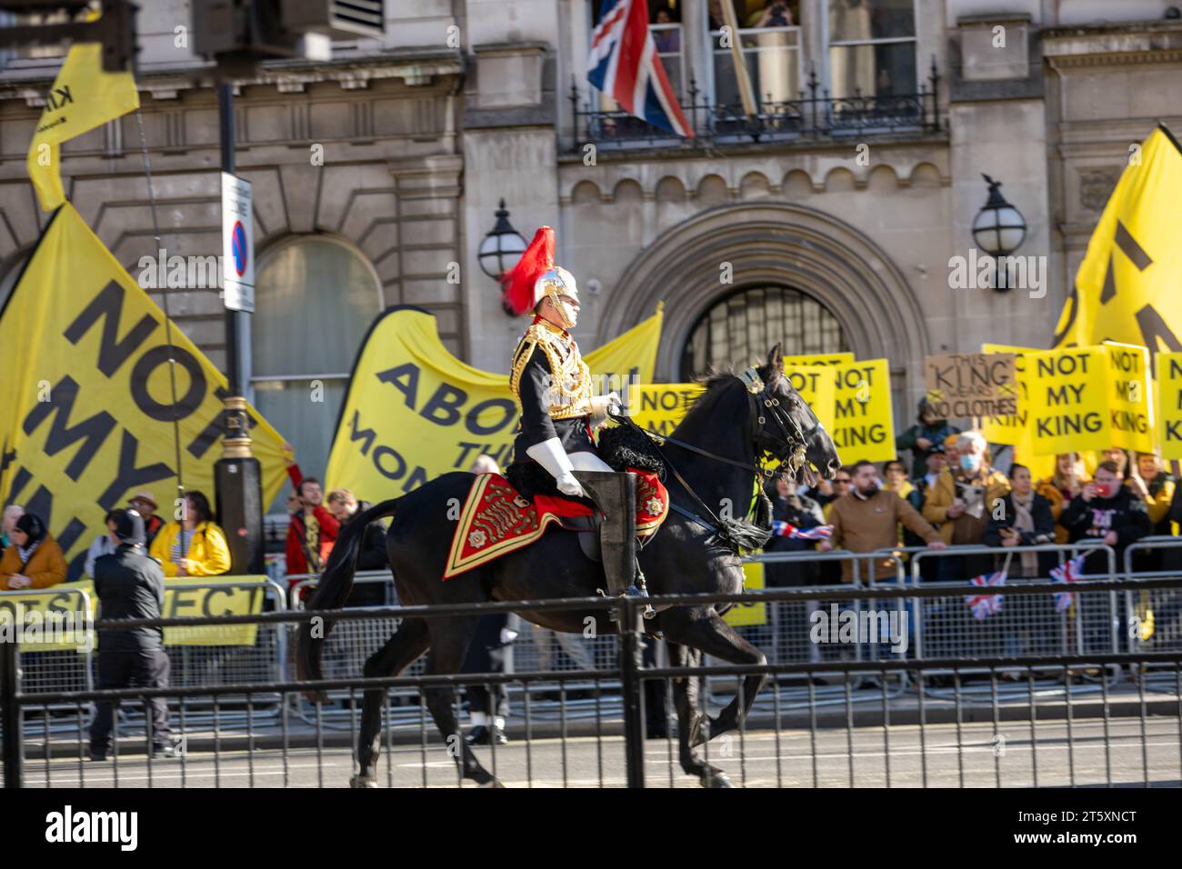 London, UK. 07th Nov, 2023. State Opening of Parliament amid anti ...