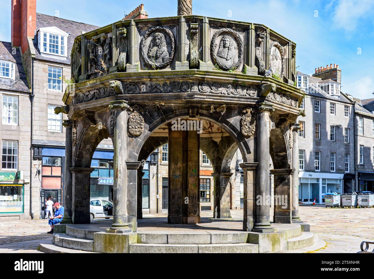 The Mercat Cross, Castle Street, Aberdeen, Scotland, UK. Designed and ...