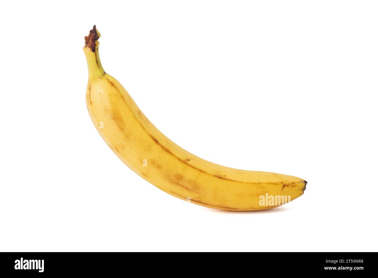 Banana. Ripe banana isolated on white background Stock Photo - Alamy