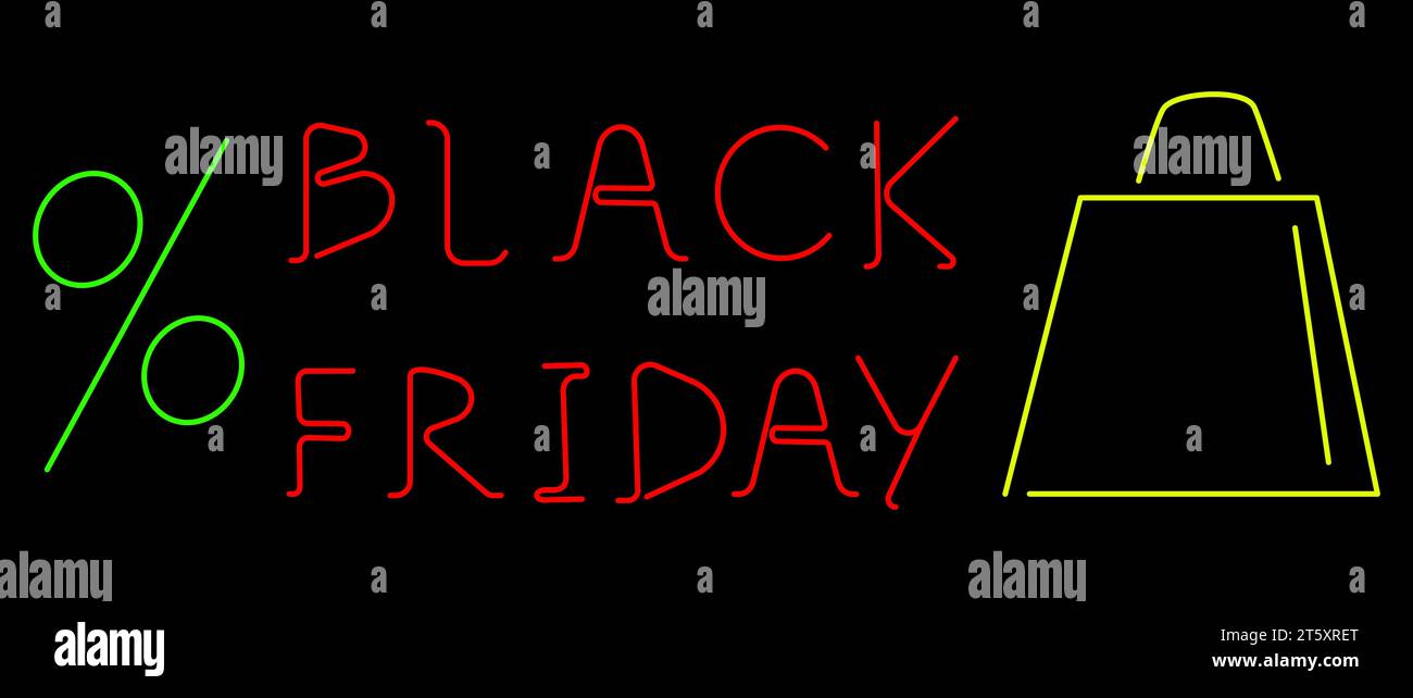 White text black friday on Stock Vector Images - Alamy