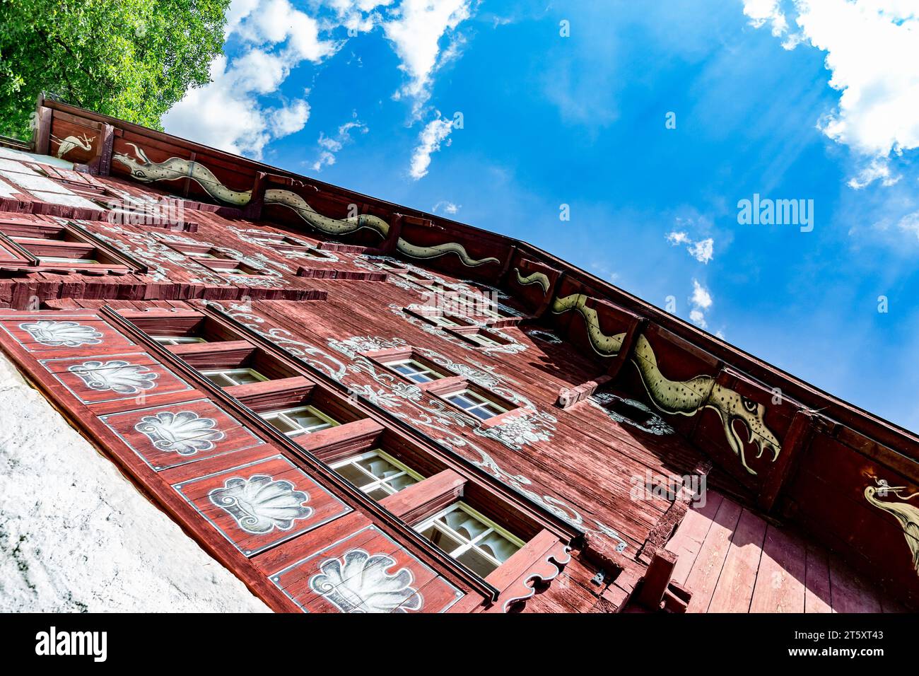 Scenery colorful spring tourist view from the destination and region ...