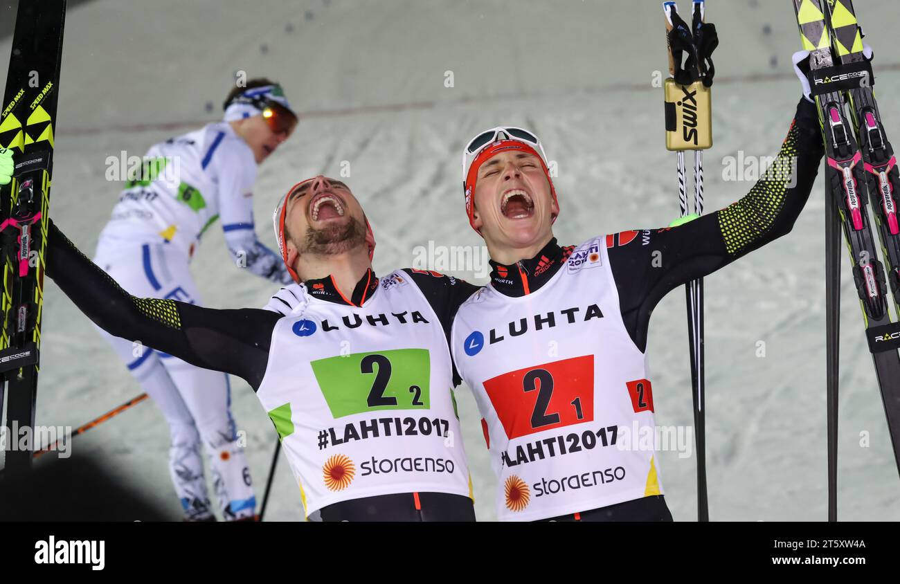 Johannes Rydzek und Eric Frenzel gewinnen den Team Sprint 4 ...
