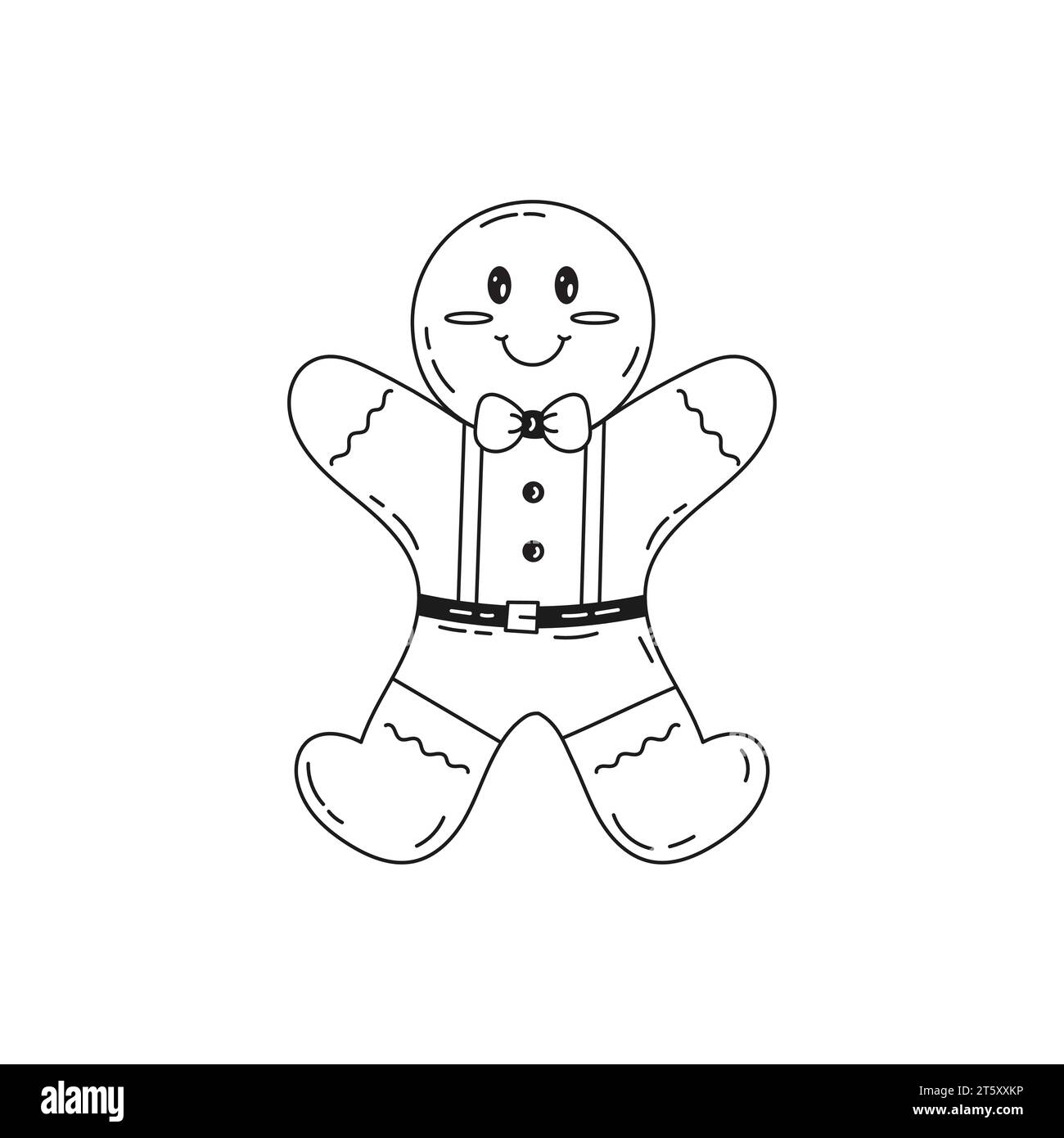 Simple gingerbread cookie man Stock Vector Images - Alamy