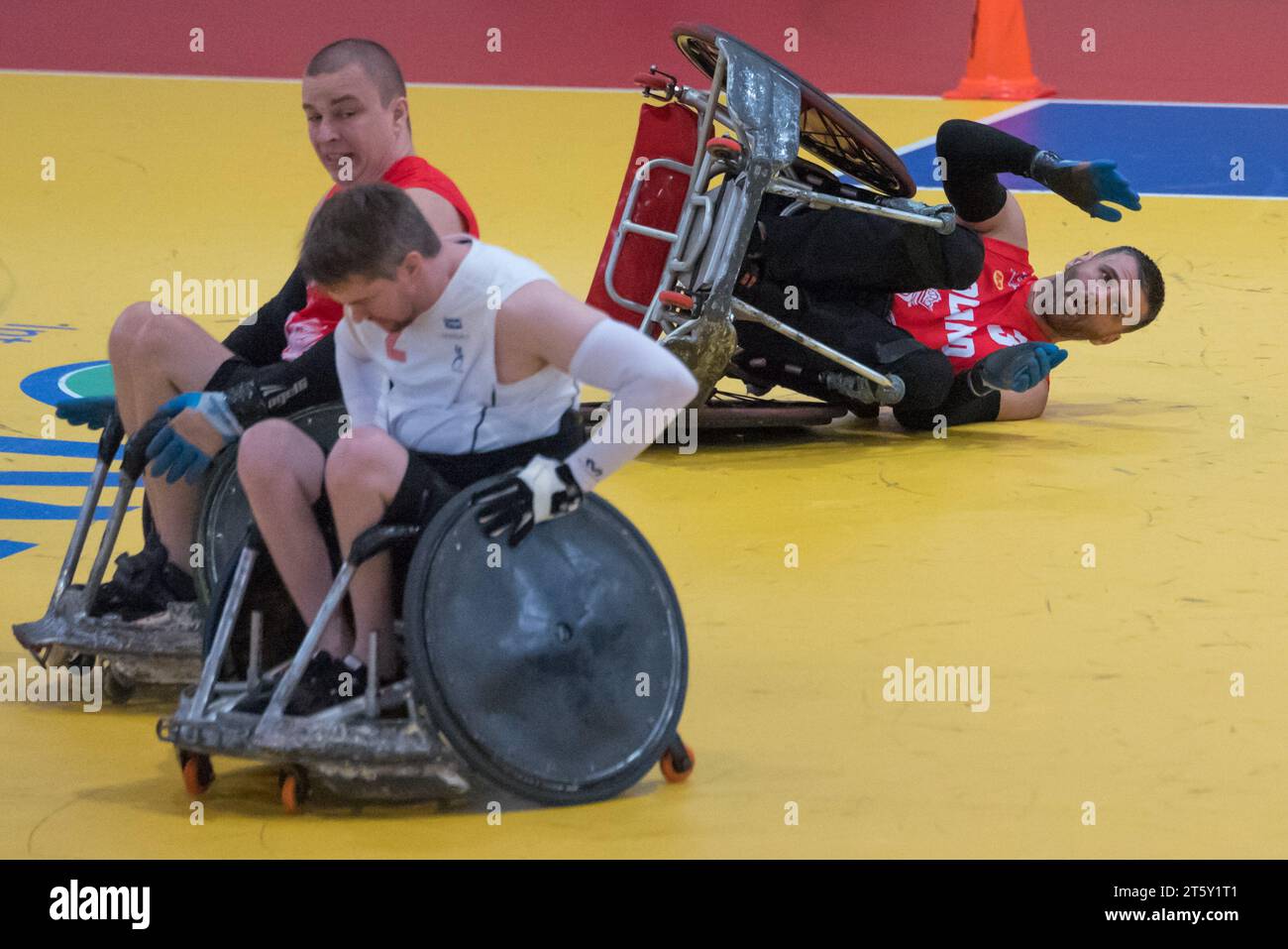 Krzysztof KAPUSTA POL Sturz Wheelchair Rugby Europameisterschaft in ...
