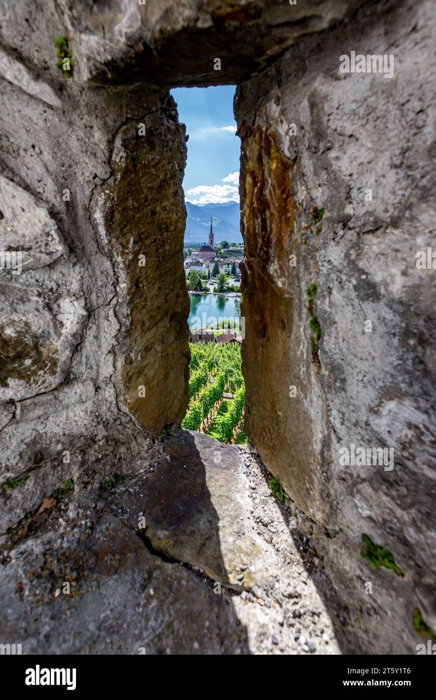 Scenery colorful spring tourist view from the destination and region ...