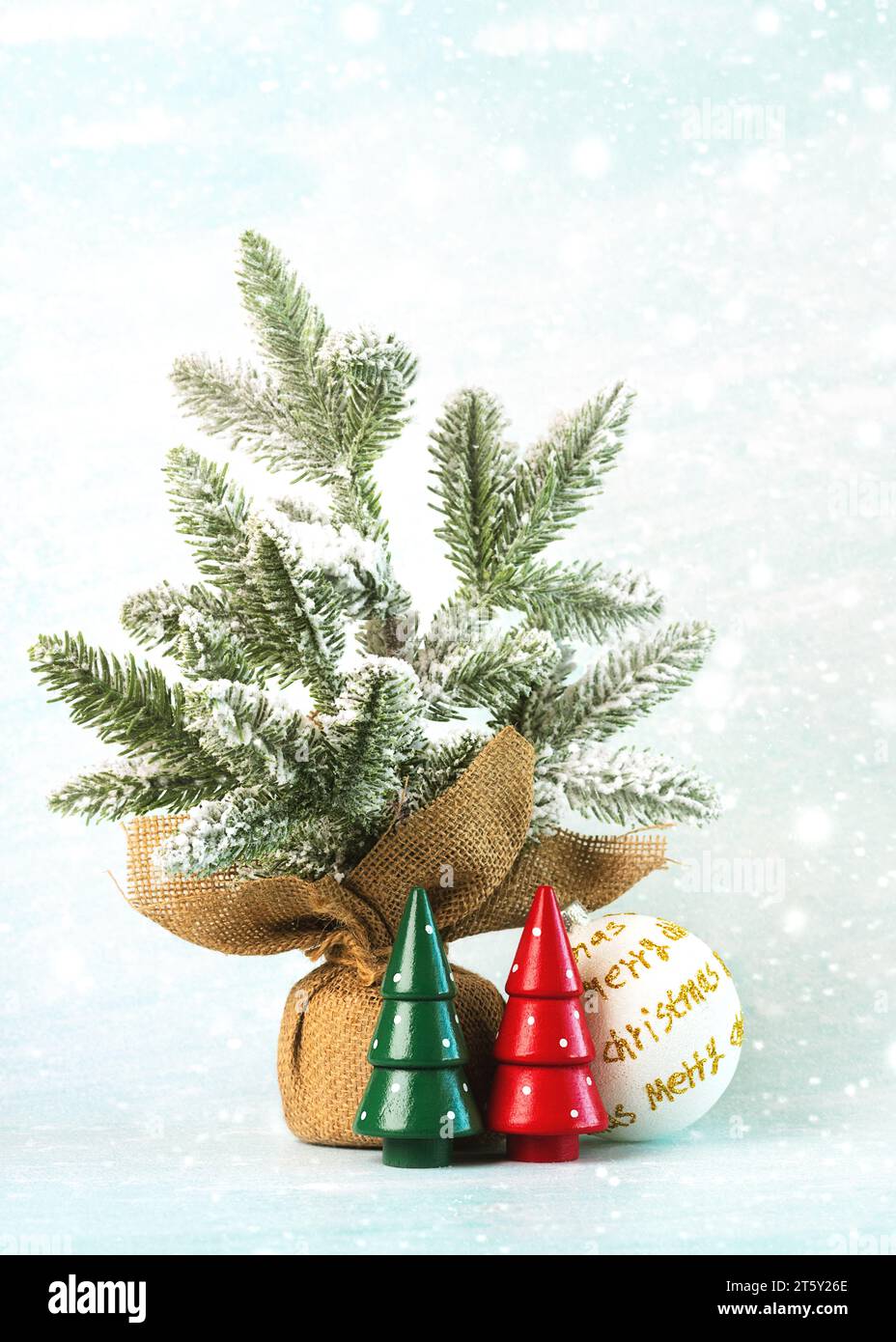 Christmas concept background. Christmas tree next to colorful Christmas ...