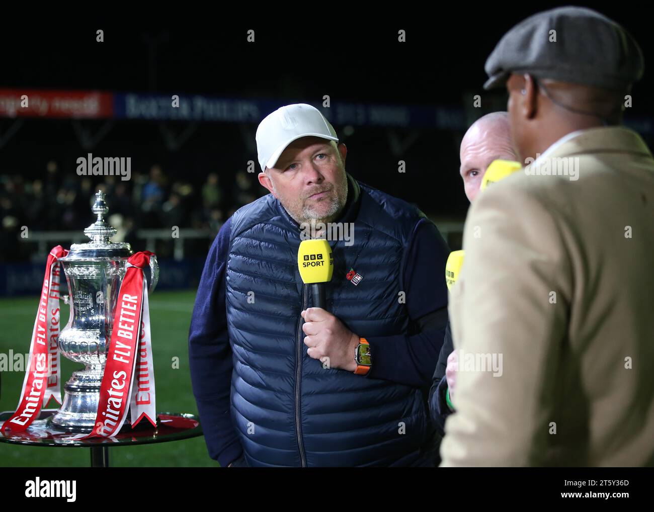 Andy Woodman Manager of Bromley speaks to BBC TV. - Bromley v Blackpool ...