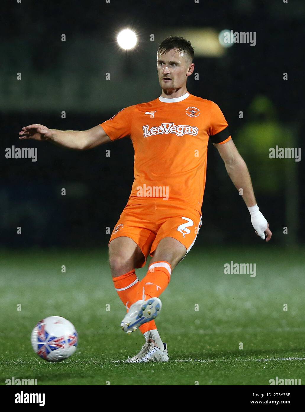 Callum Connolly of Blackpool. - Bromley v Blackpool, Emirates FA Cup ...