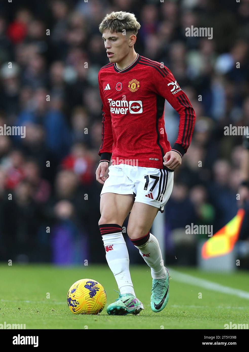 Alejandro Garnacho of Manchester United. - Fulham v Manchester United ...