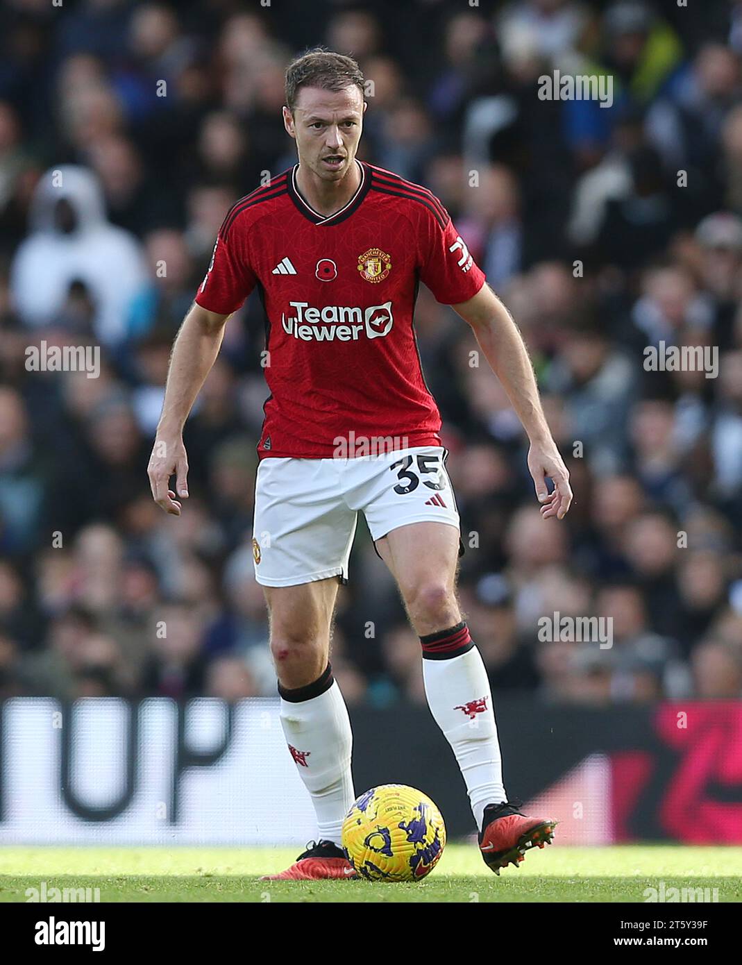 Jonny Evans of Manchester United. - Fulham v Manchester United, Premier ...