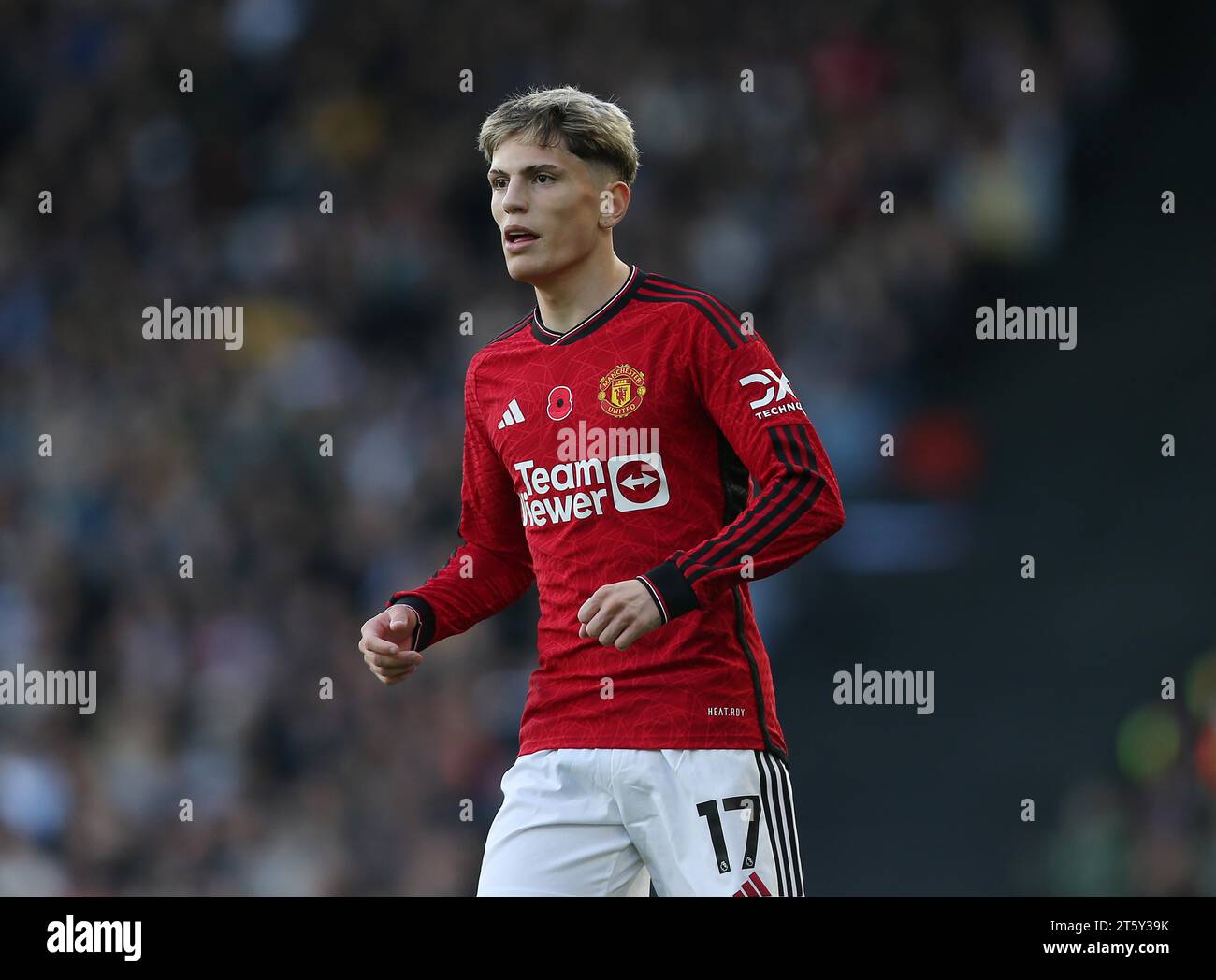 Alejandro Garnacho of Manchester United. - Fulham v Manchester United ...