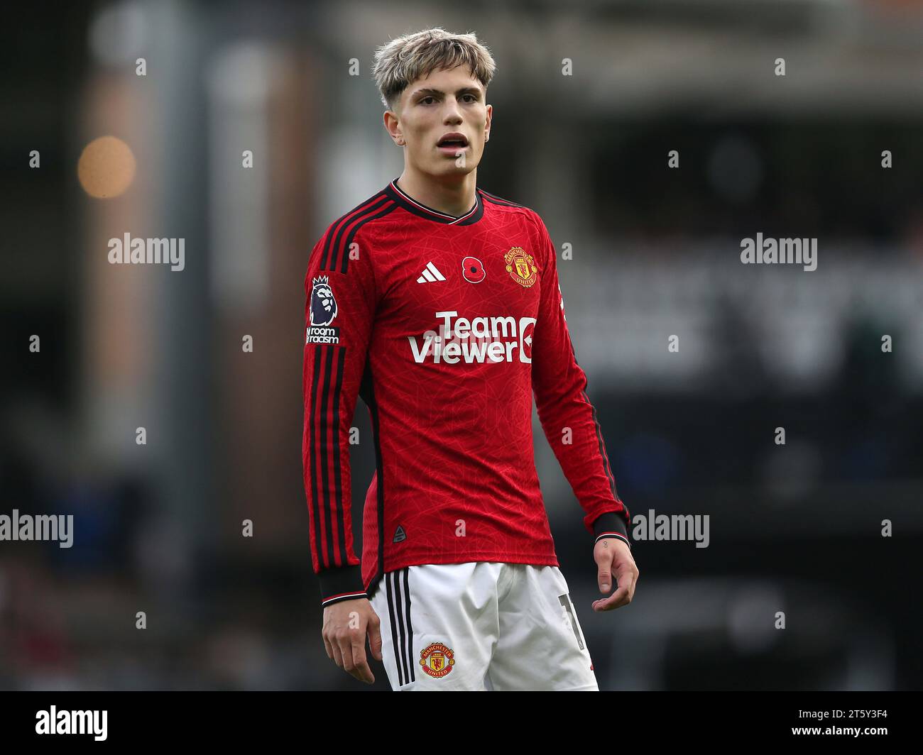 Alejandro Garnacho of Manchester United. - Fulham v Manchester United ...