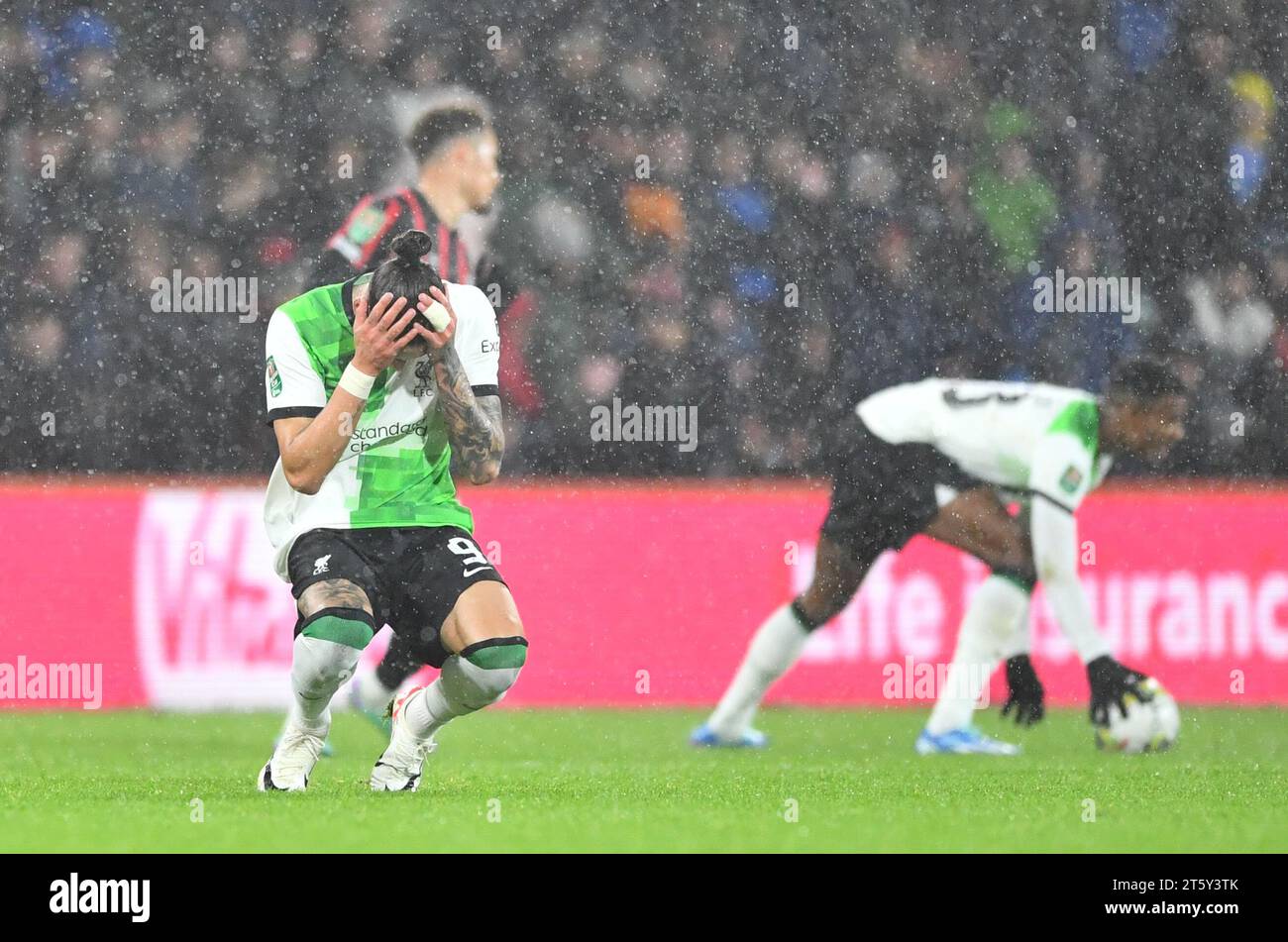 Darwin Nunez of Liverpool holds his head - AFC Bournemouth v Liverpool ...