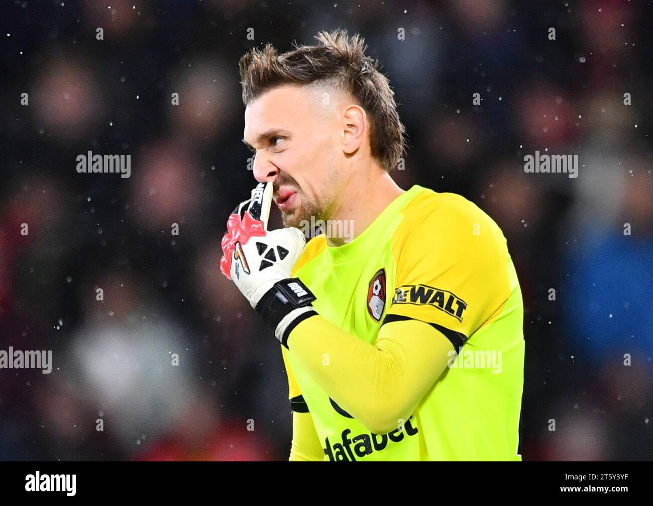 Ionut Andrei Radu of AFC Bournemouth - AFC Bournemouth v Liverpool ...