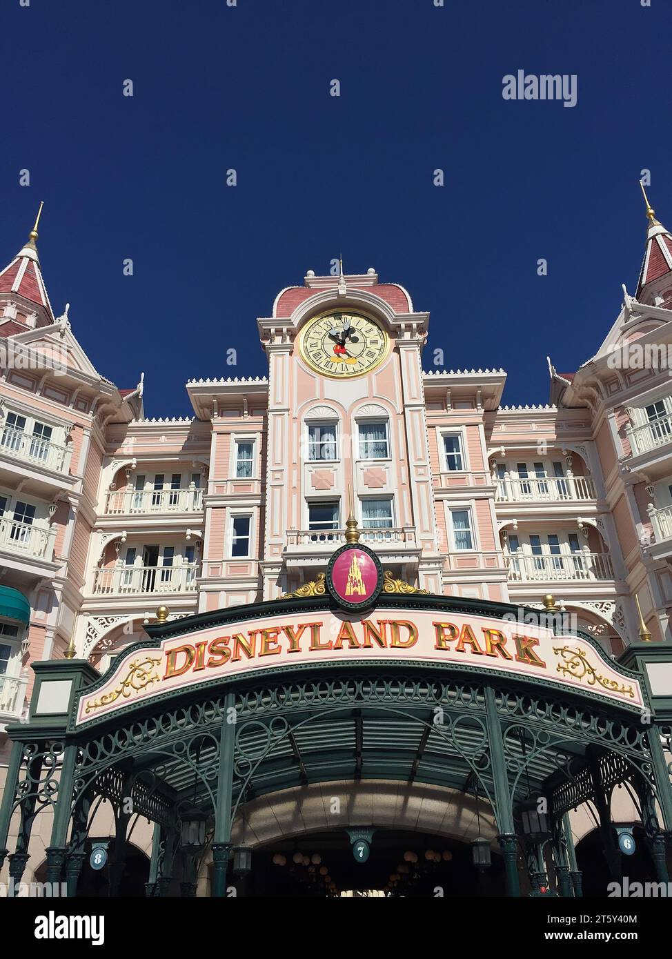 Architectural appearance of Disney Park in Paris, France Stock Photo ...