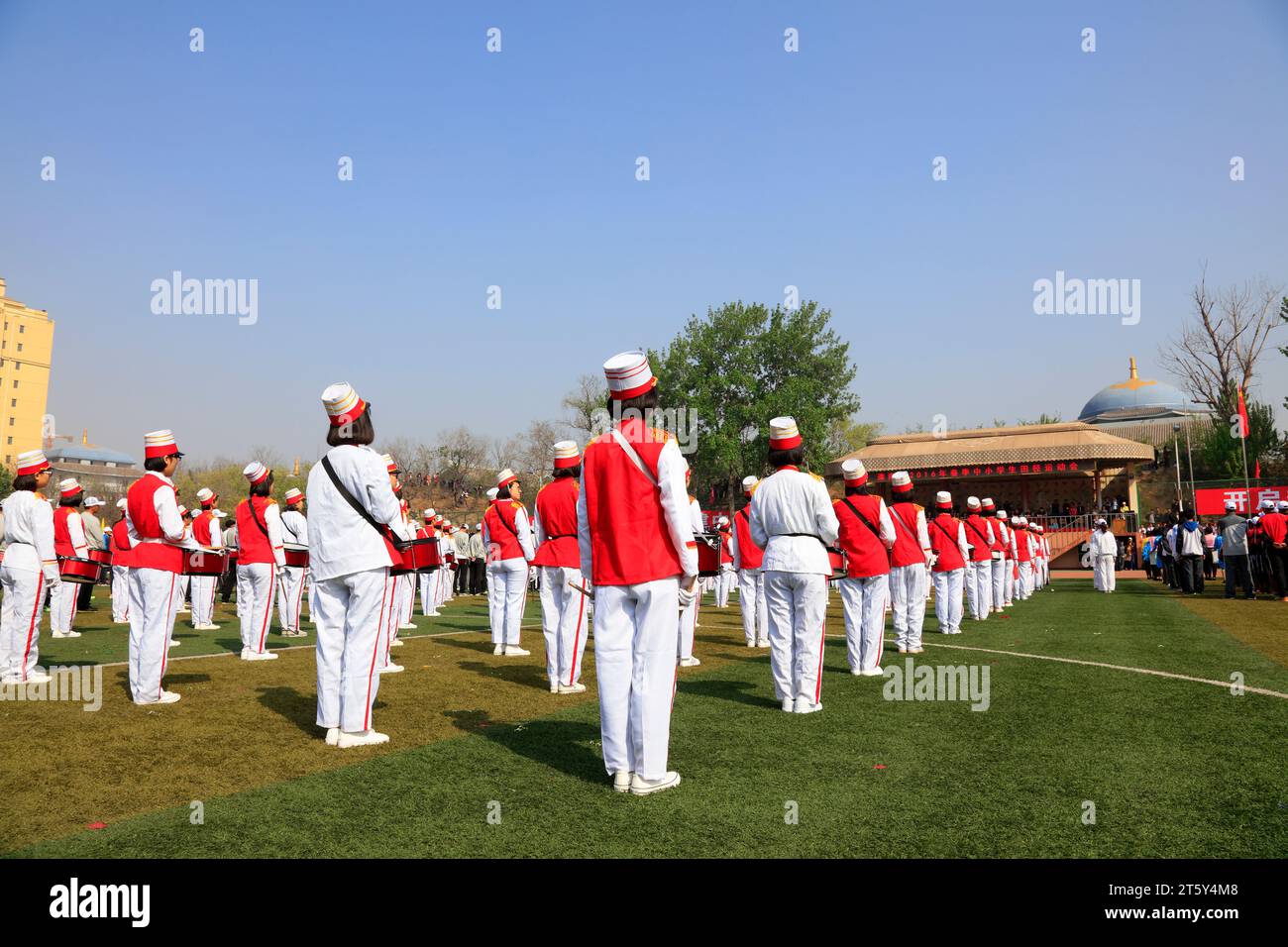 drum corps figure Stock Photo - Alamy