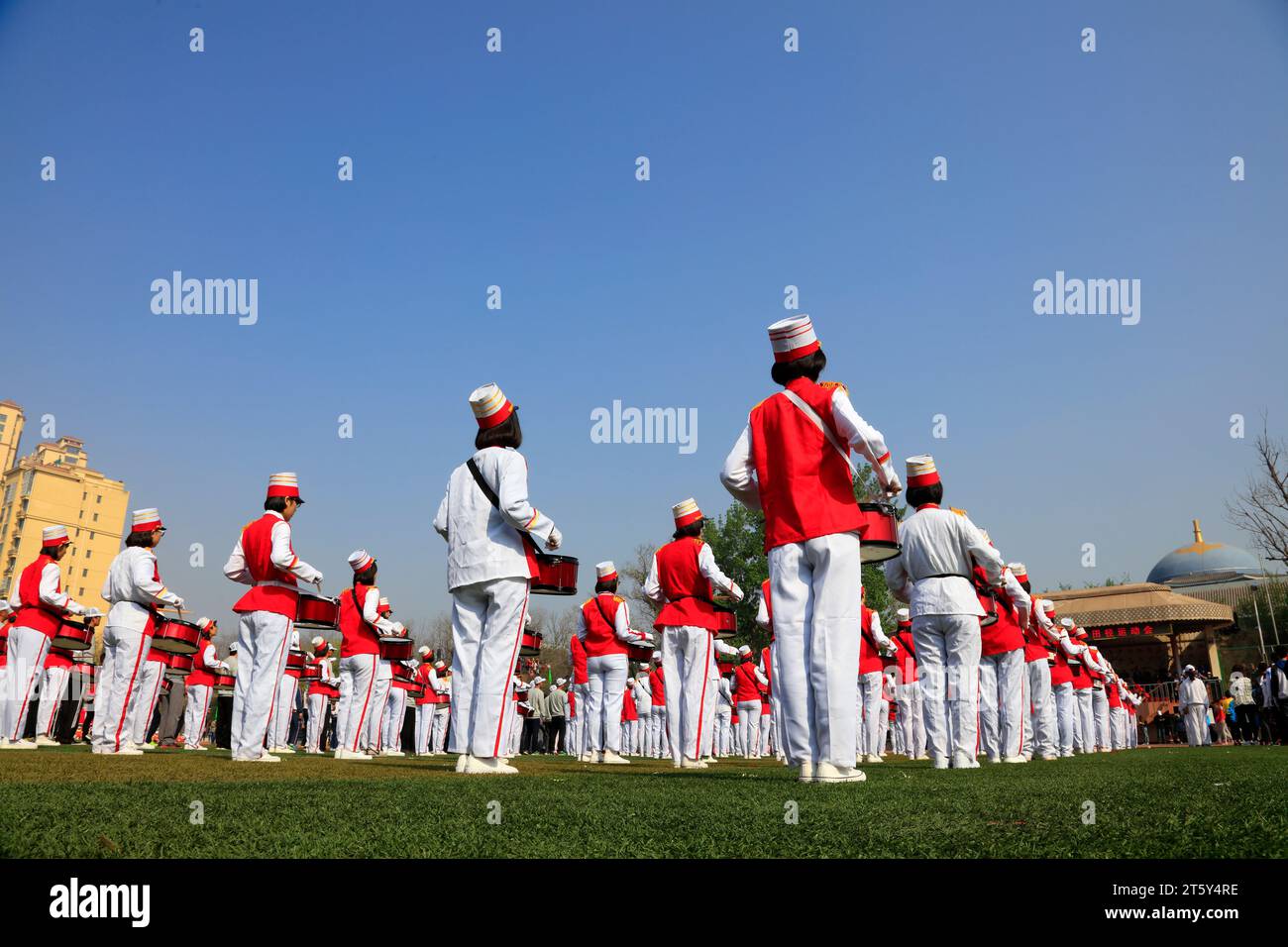 drum corps figure Stock Photo - Alamy