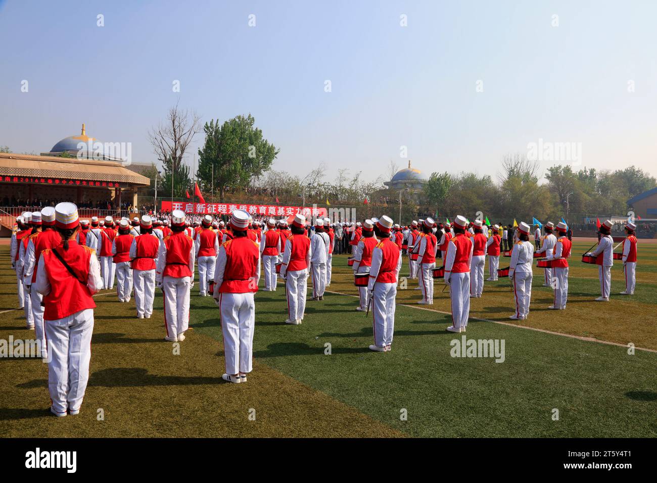 drum corps figure Stock Photo - Alamy