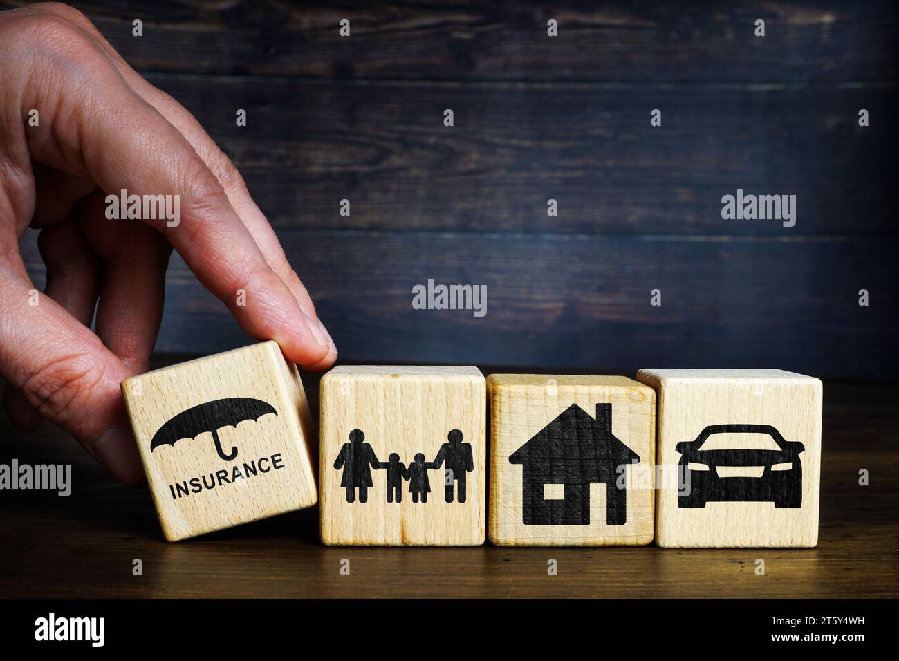 Concept insurance house car hi-res stock photography and images - Alamy