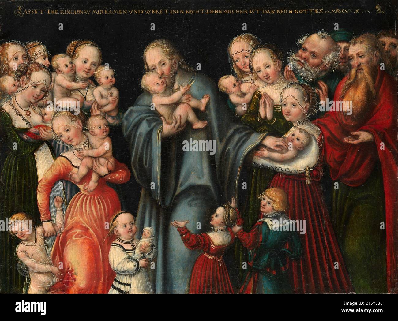 Lucas cranach the younger christ blessing the children hi-res stock photography and images - Alamy