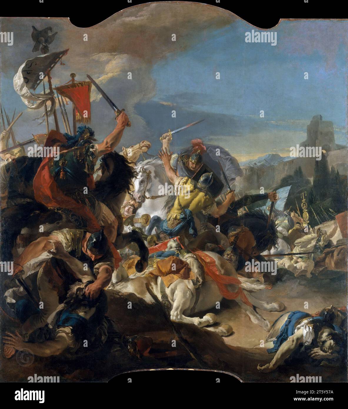 Giovanni Battista Tiepolo - The Battle of Vercellae Giovanni Battista ...