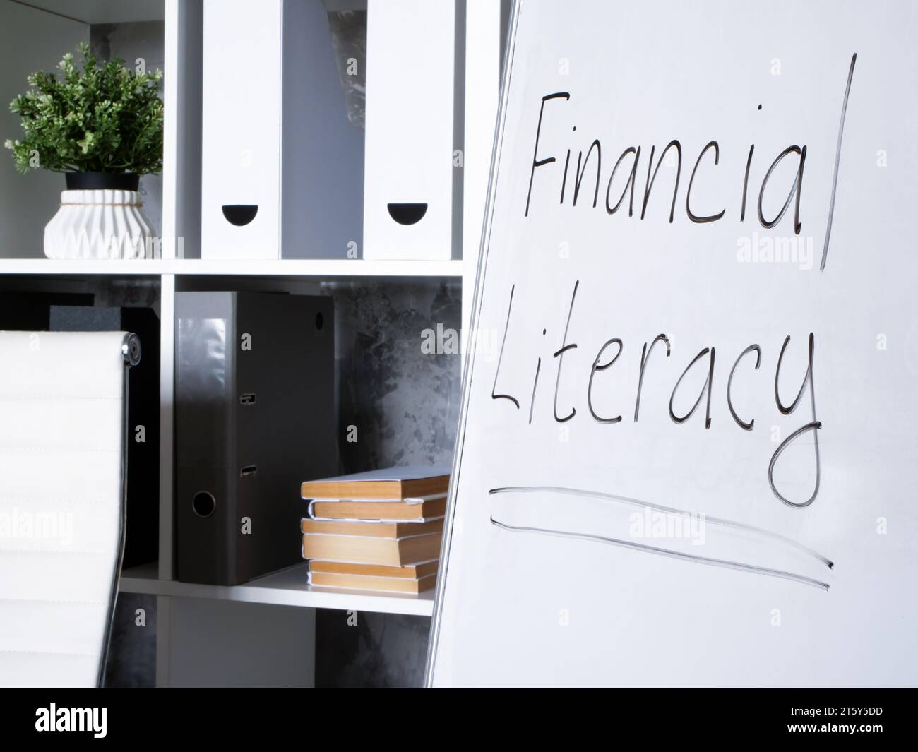 Financial literacy handwritten on whiteboard Stock Photo - Alamy