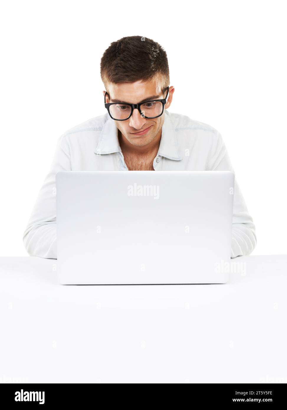 Programmer computer laptop office Cut Out Stock Images & Pictures - Alamy