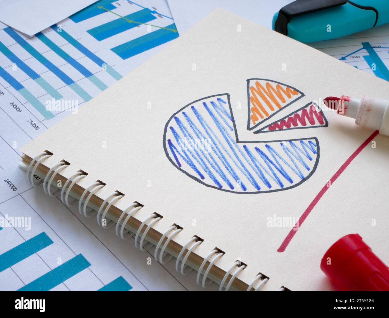 Handwritten diagram with segments as a concept of Market Concentration ...
