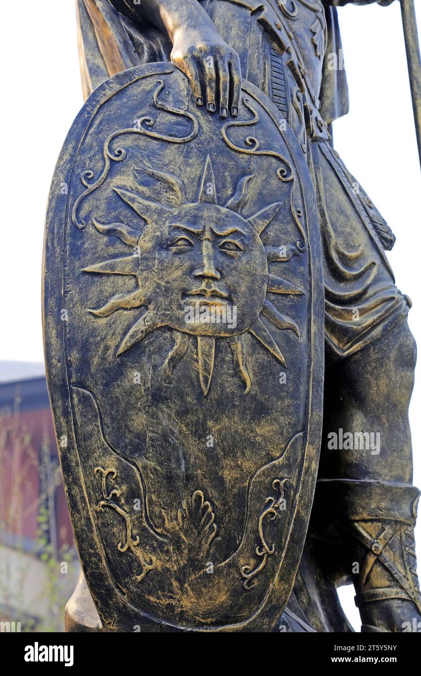 European style copper shield Stock Photo - Alamy