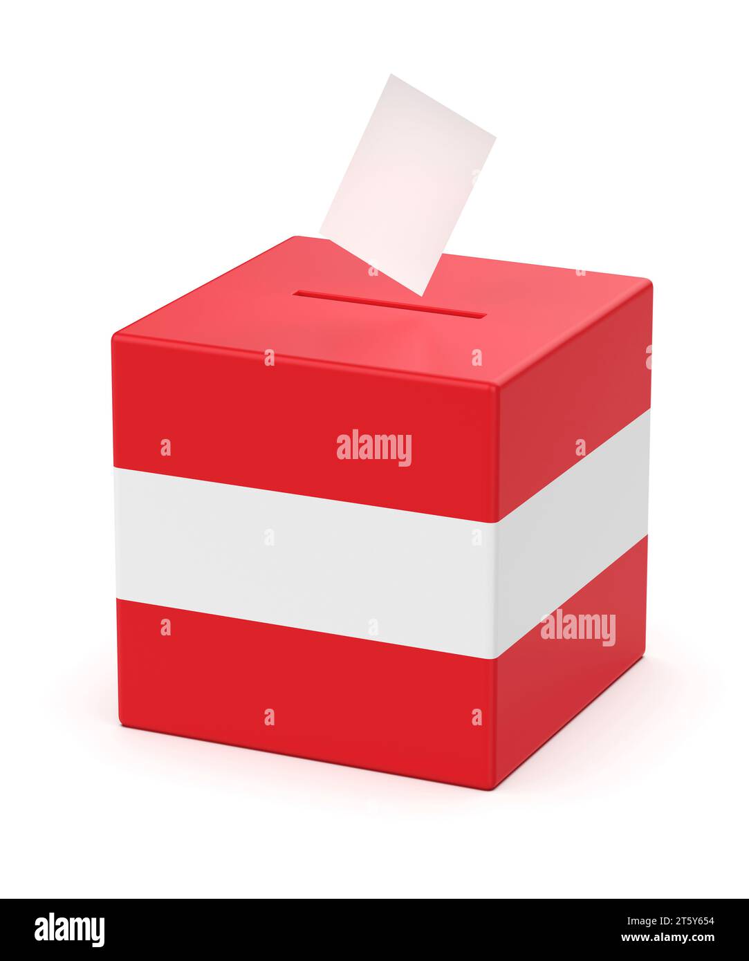 Austria flag ballot box Cut Out Stock Images & Pictures - Alamy
