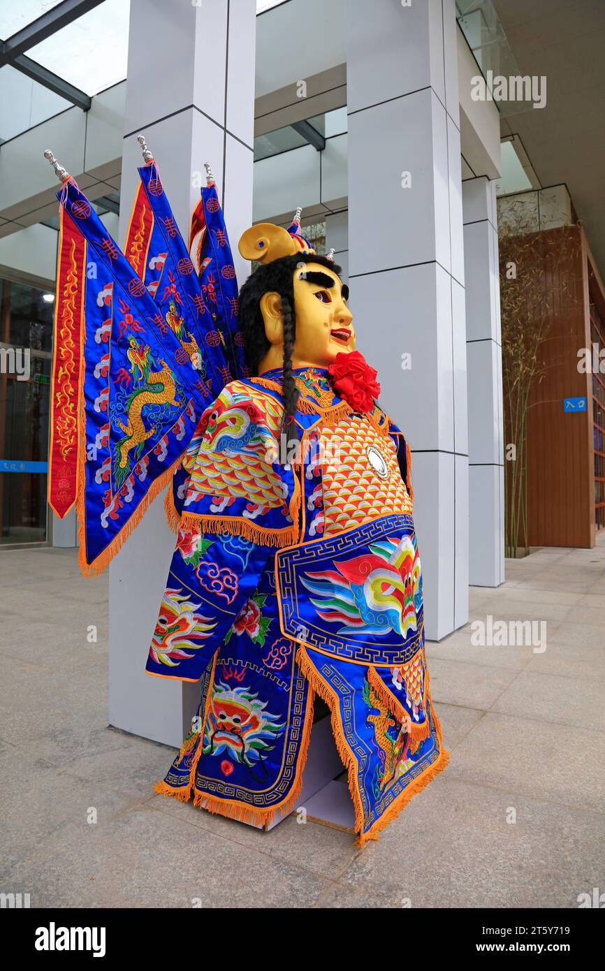 chinese drama character sculpture, closeup of photo Stock Photo - Alamy