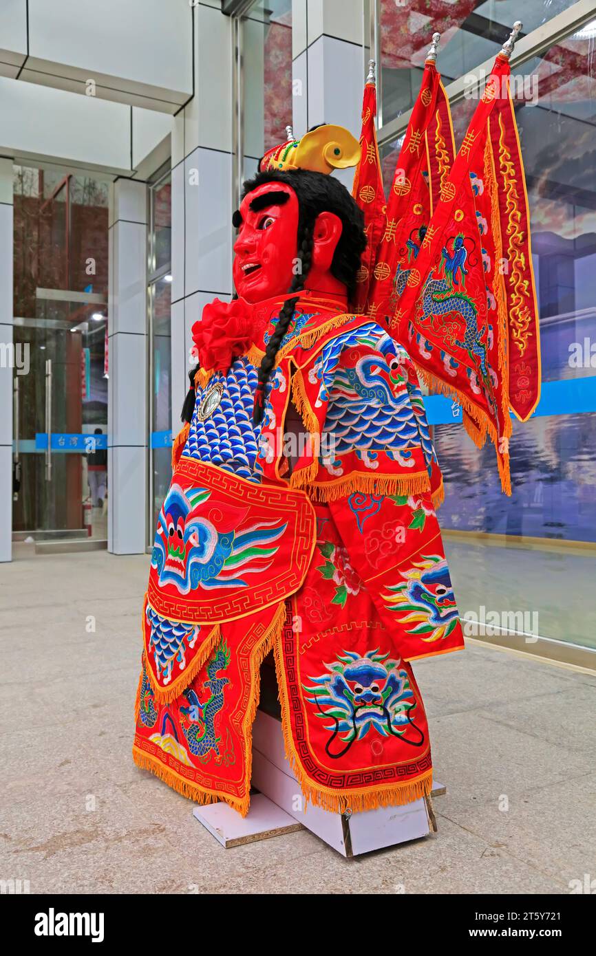 chinese drama character sculpture, closeup of photo Stock Photo - Alamy