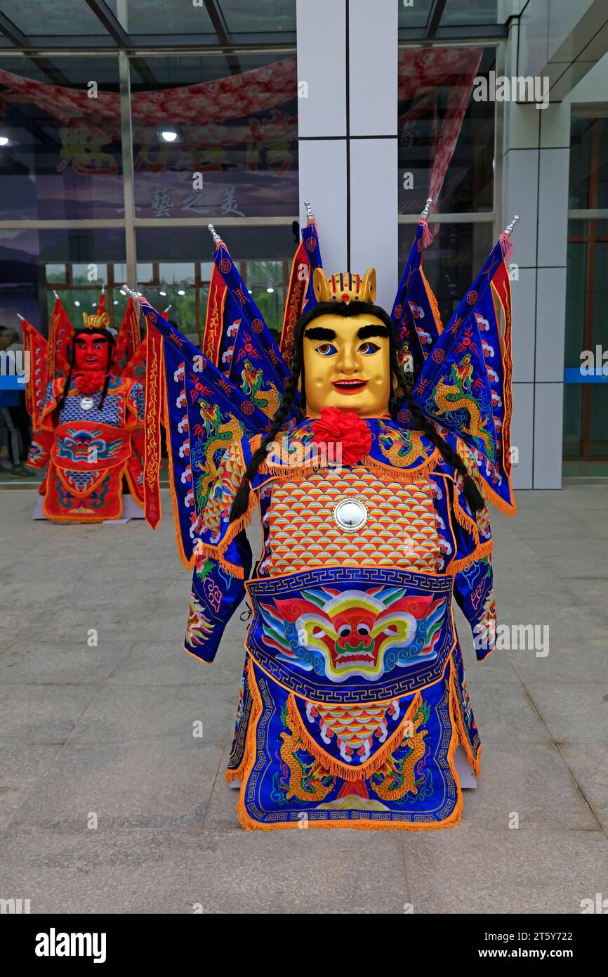 chinese drama character sculpture, closeup of photo Stock Photo - Alamy