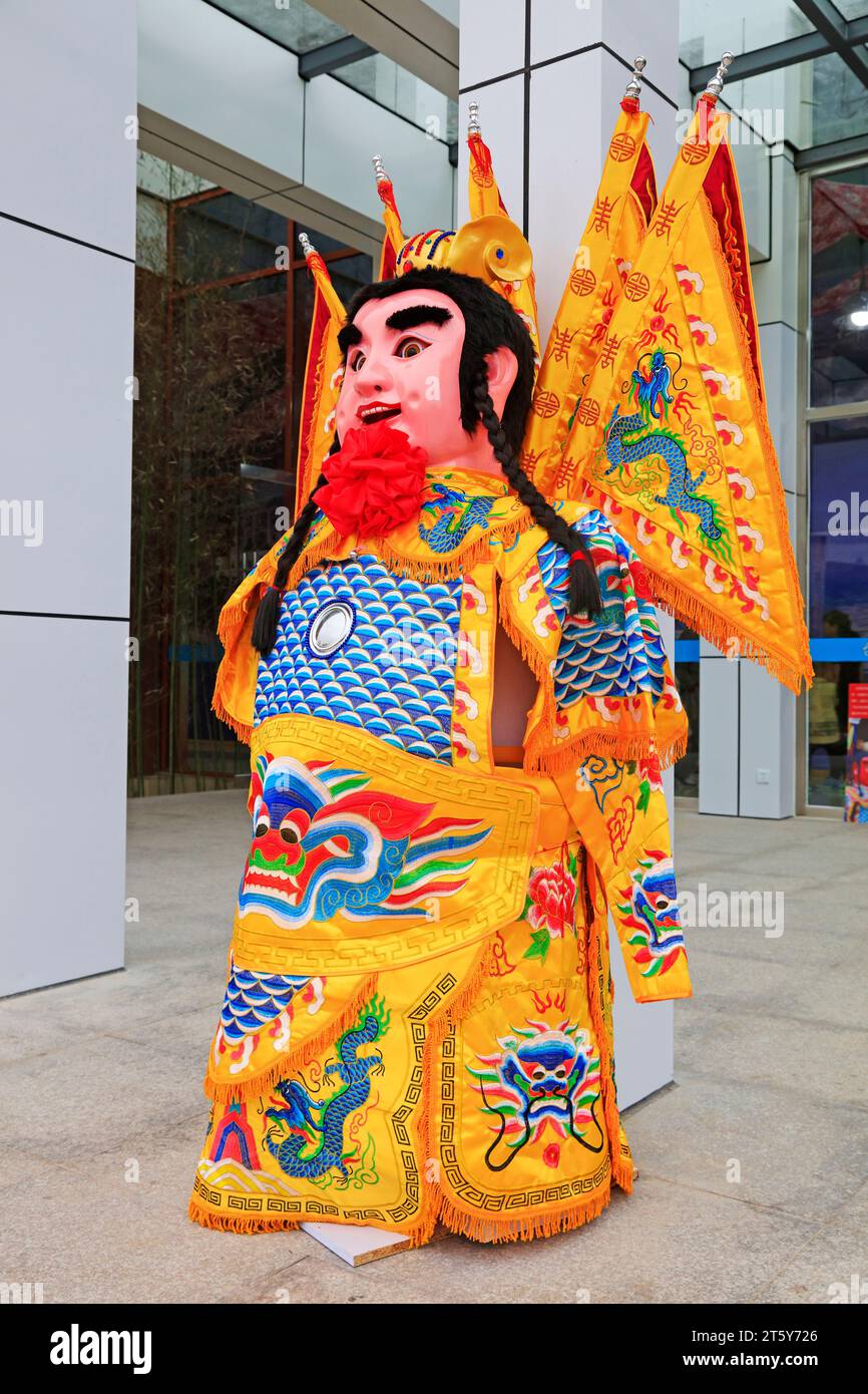 chinese drama character sculpture, closeup of photo Stock Photo - Alamy