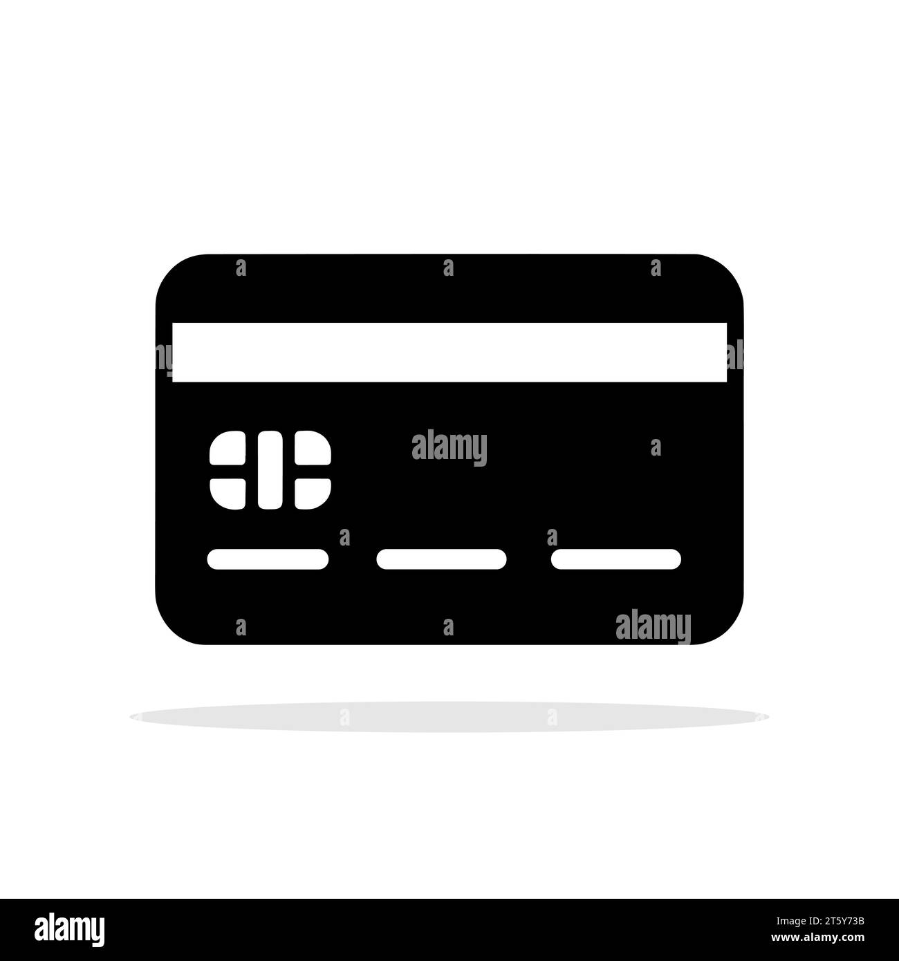 Credit card icon. Payment icon. Black symbol of bank card. Vector ...
